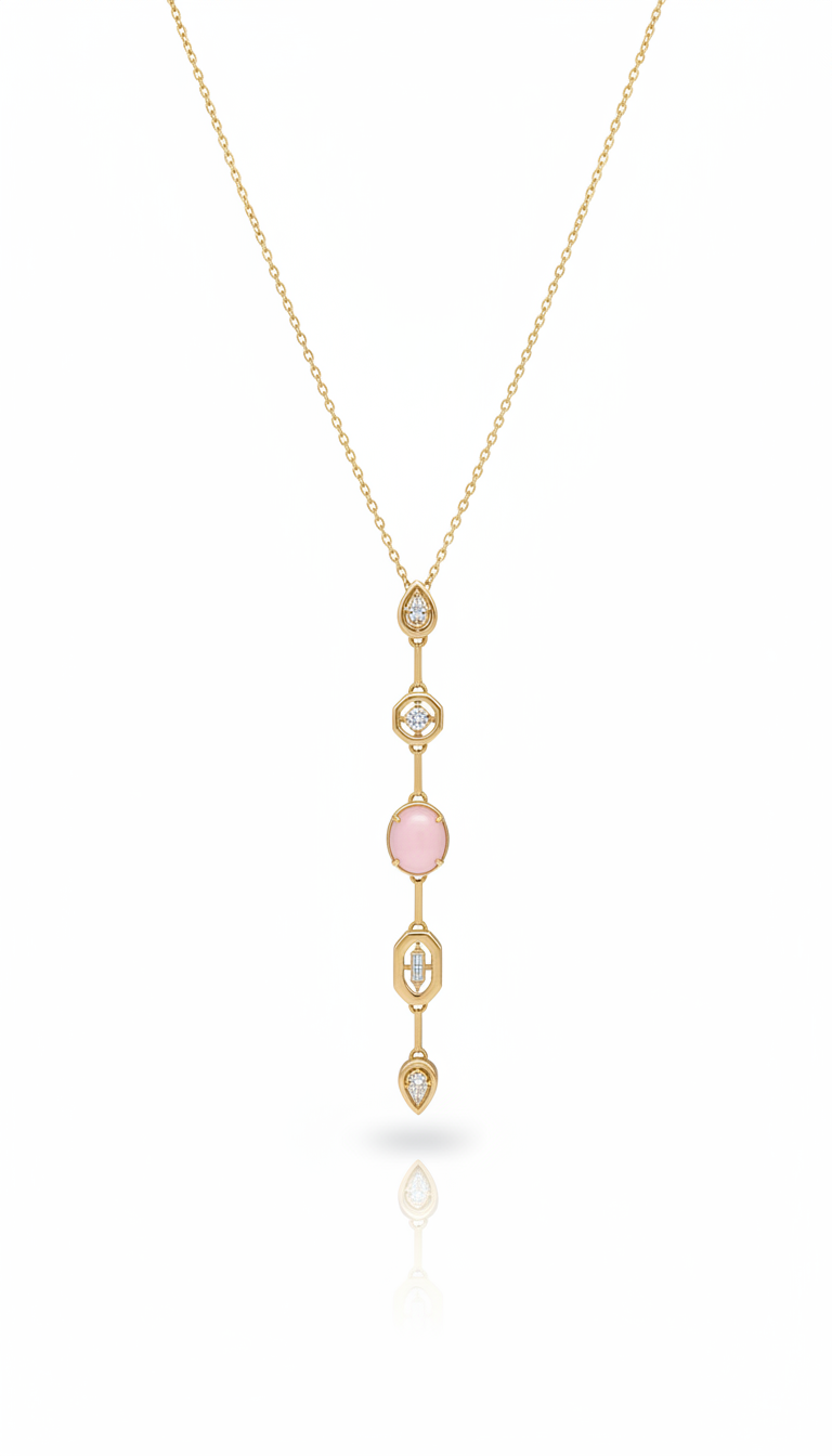 Solmii Rosaline Dawn Necklace - Affordable Luxury, Tarnish-Free